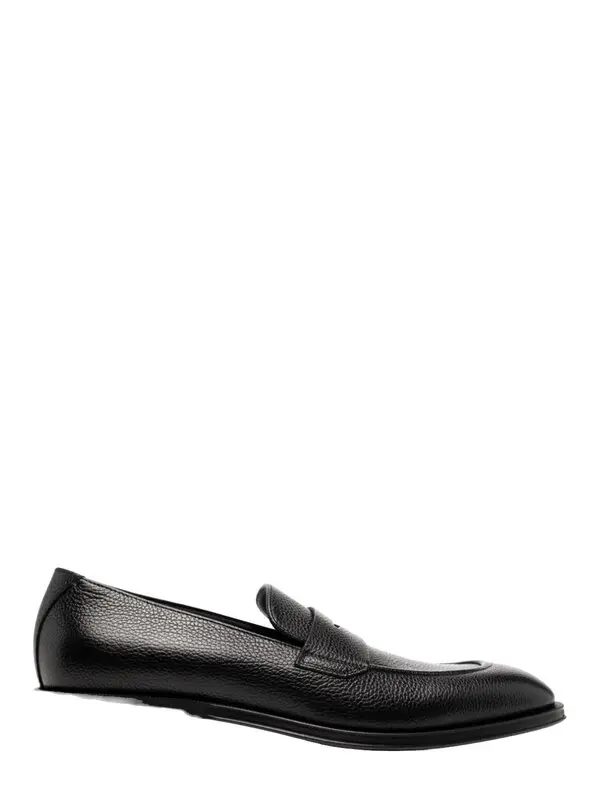 BOSS Leather Loafers - Black