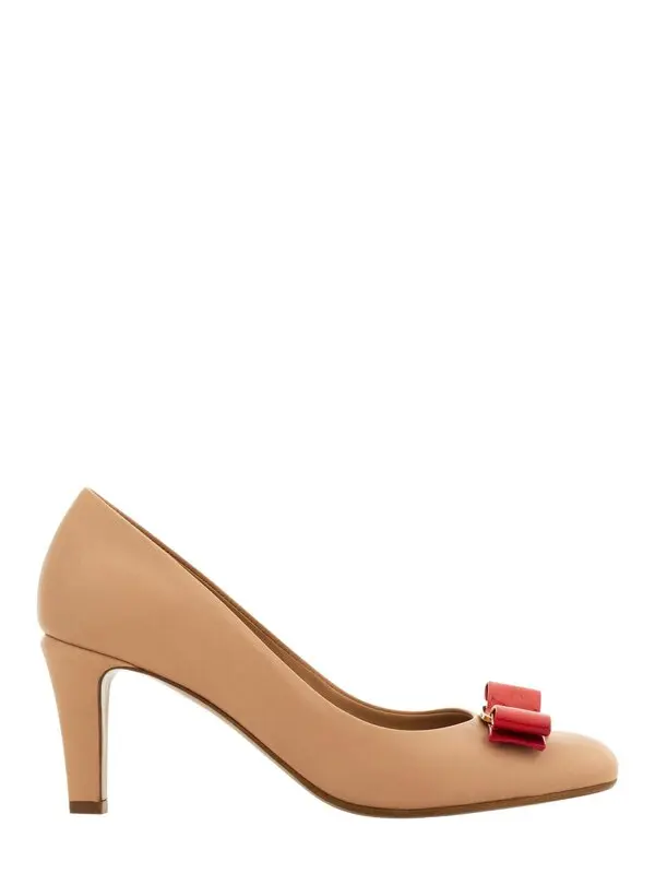 FERRAGAMO Vara Bow Pump - Beige