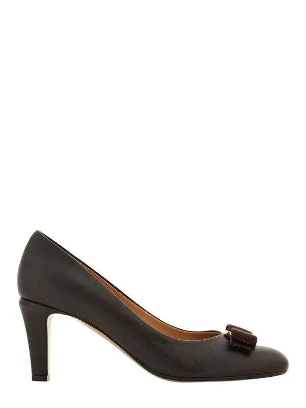 FERRAGAMO Vara Bow Pump - Brown