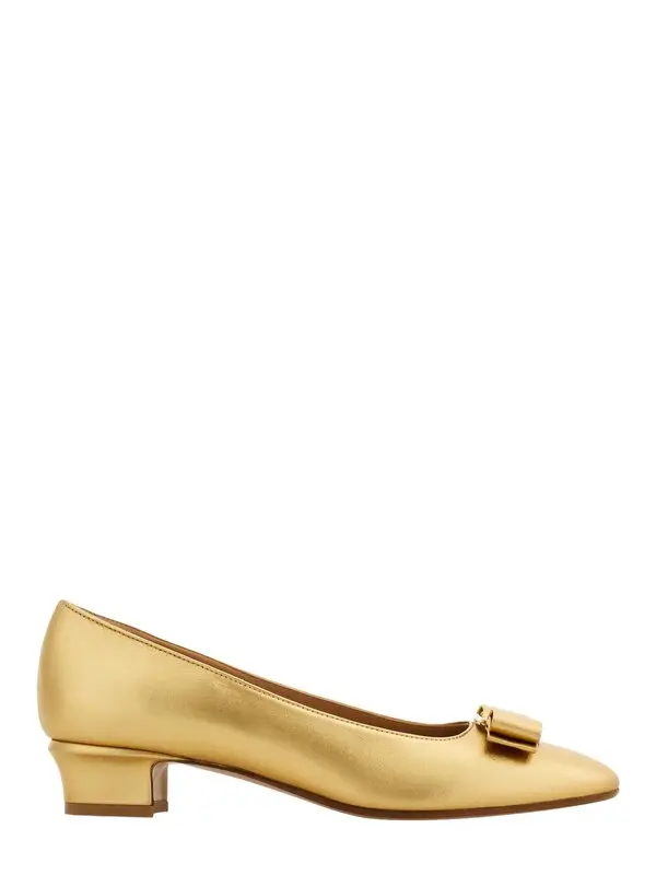 FERRAGAMO Vara Bow Pump - Gold