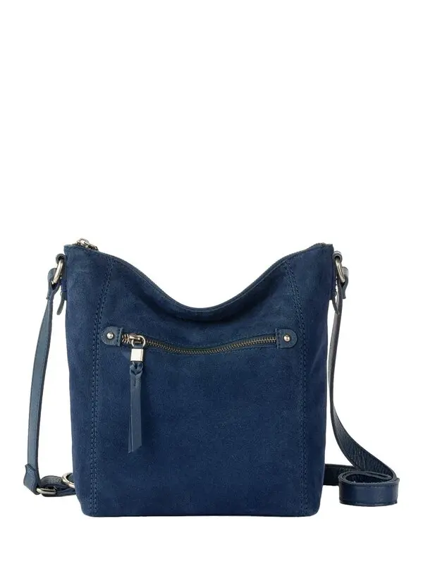 THE SAK Ashland Leather Crossbody Bag - Indigo Suede