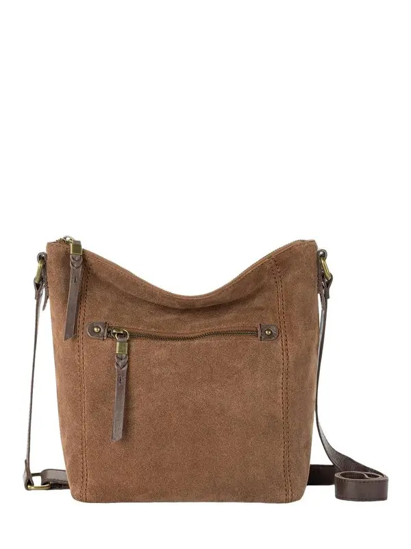 THE SAK Ashland Leather Crossbody Bag - Tobacco Suede