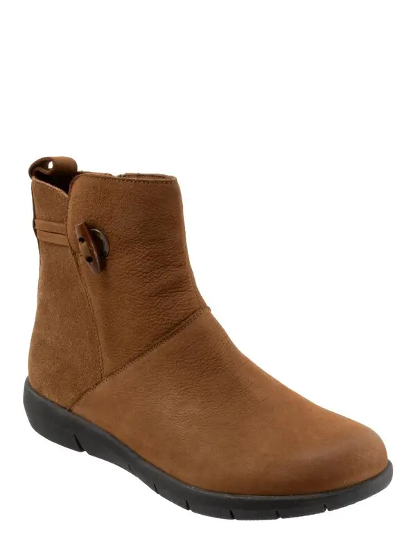 Softwalk Adelaide Bootie - Luggage Nubuck