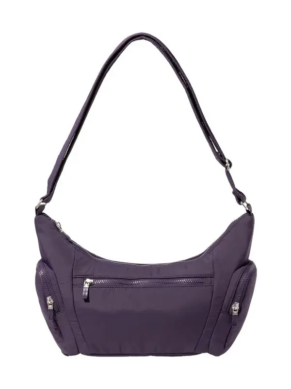 BAGGALLINI Banana Sling Crossbody Shoulder Bag - Plum Twilight Puff