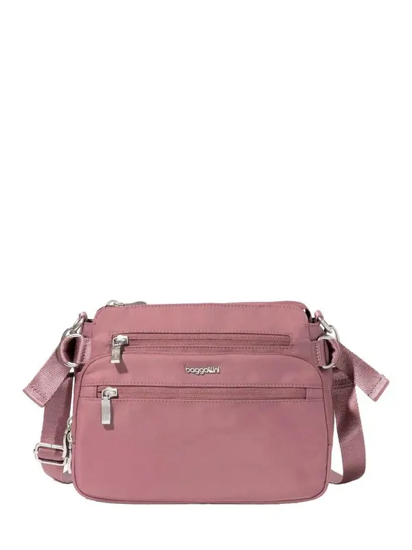 BAGGALLINI Marais Crossbody Bag - Mauve Twill