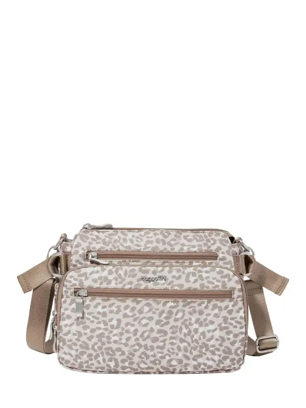 BAGGALLINI Marais Crossbody Bag - Mocha Cheetah Print