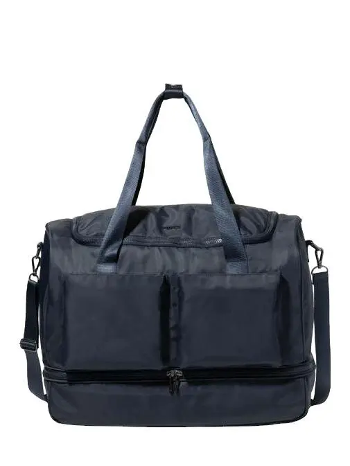 BAGGALLINI Deluxe Fifth Avenue Weekender Bag - French Navy Twill