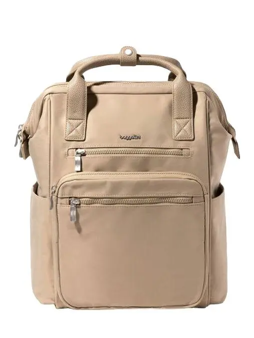 BAGGALLINI Chelsea Laptop Backpack - Taupe Twill