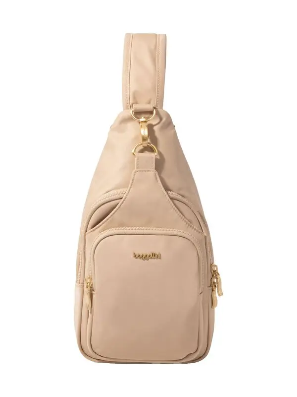 BAGGALLINI Central Park Sling Bag - Desert Sand Twill