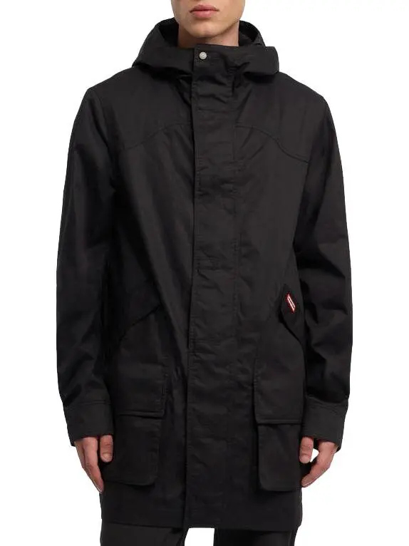 Hunter Downing Hooded Rain Jacket - Black