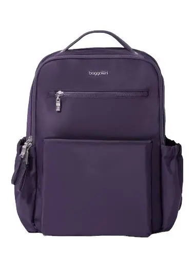 BAGGALLINI Tribeca Expandable Laptop Backpack - Deep Grape Twill