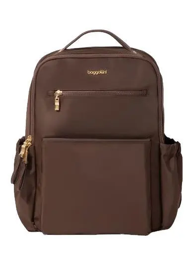 BAGGALLINI Tribeca Expandable Laptop Backpack - Ganache Twill