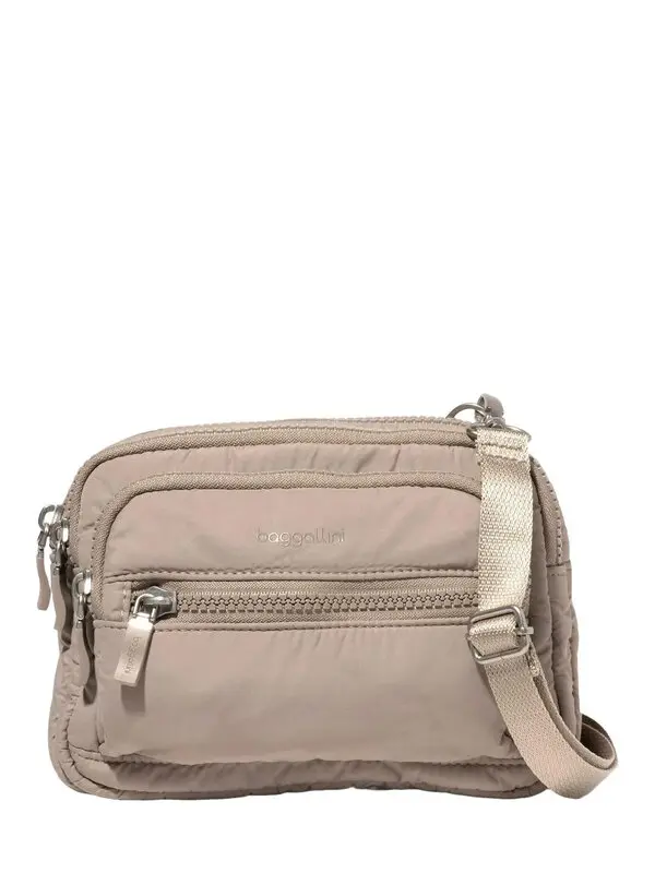BAGGALLINI Triple Zip Small Crossbody Bag - Moonrock Puff