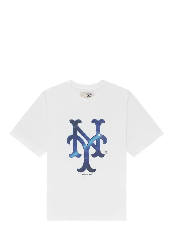 Aimé Leon Dore X New York Mets Logo Tee Shirt - White