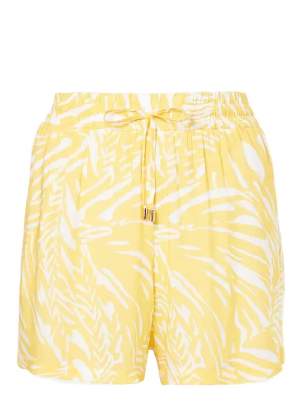 Melissa Odabash Annie Printed Shorts - Yellow