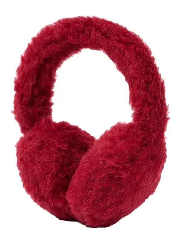 Max Mara Teddy Earmuffs - Red