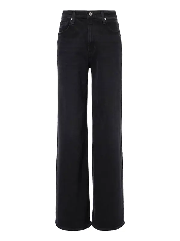 Citizens Of Humanity Paloma High-rise Wide-leg Jeans - Black