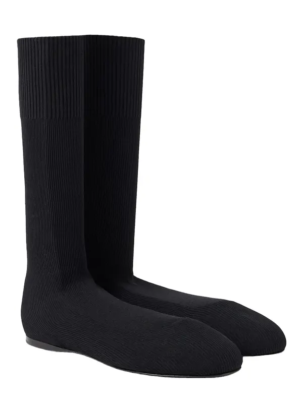Proenza Schouler Tee Knit Sock Boots - Black
