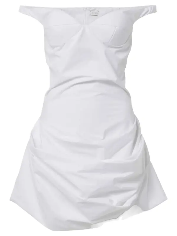 Magda Butrym Off-shoulder Mini Dress - White