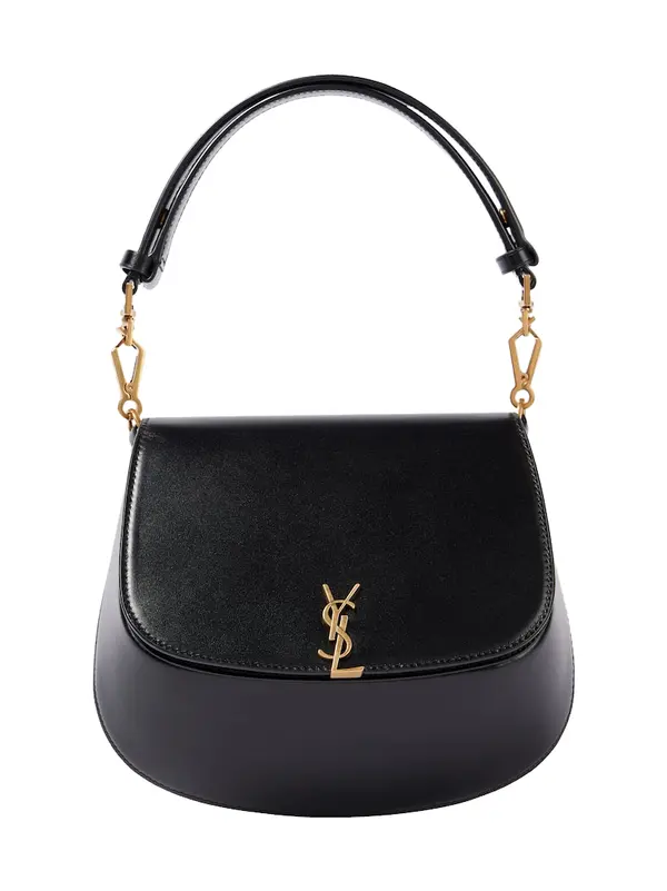 Saint Laurent Voltaire Leather Shoulder Bag - Black
