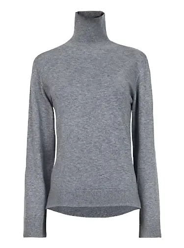 LEEM High-neck Knitted Jumper - Grey