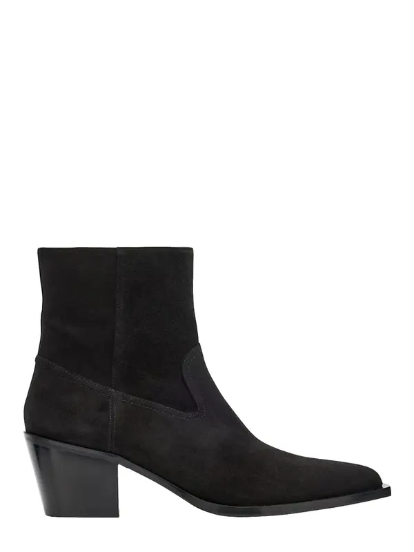 STUART WEITZMAN Tate Suede Booties - Black