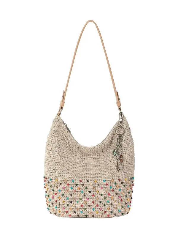 THE SAK Sequoia Crochet Hobo Bag - Ecru Multi Beads