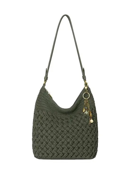 THE SAK Sequoia Crochet Hobo Bag - Moss Cozy