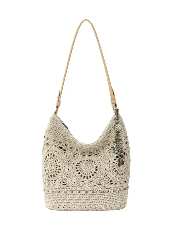THE SAK Sequoia Crochet Hobo Bag - Natural Medallion