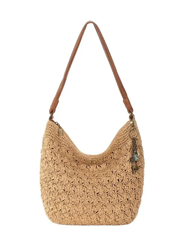 THE SAK Sequoia Leather Hobo Bag - Natural Primrose Straw