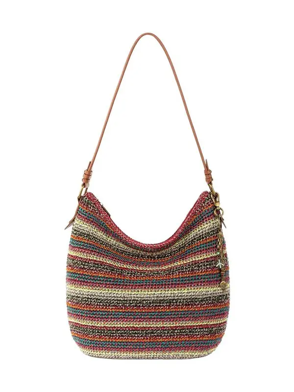 THE SAK Sequoia Leather Hobo Bag - Sunset Stripe