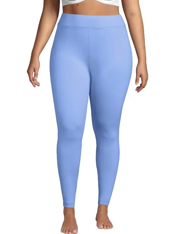LANDS' END Baselayer Thermaskin Pants - Clear Blue Sky