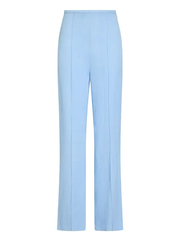 RÓHE Tweed Wide-leg Pants - Sky Blue