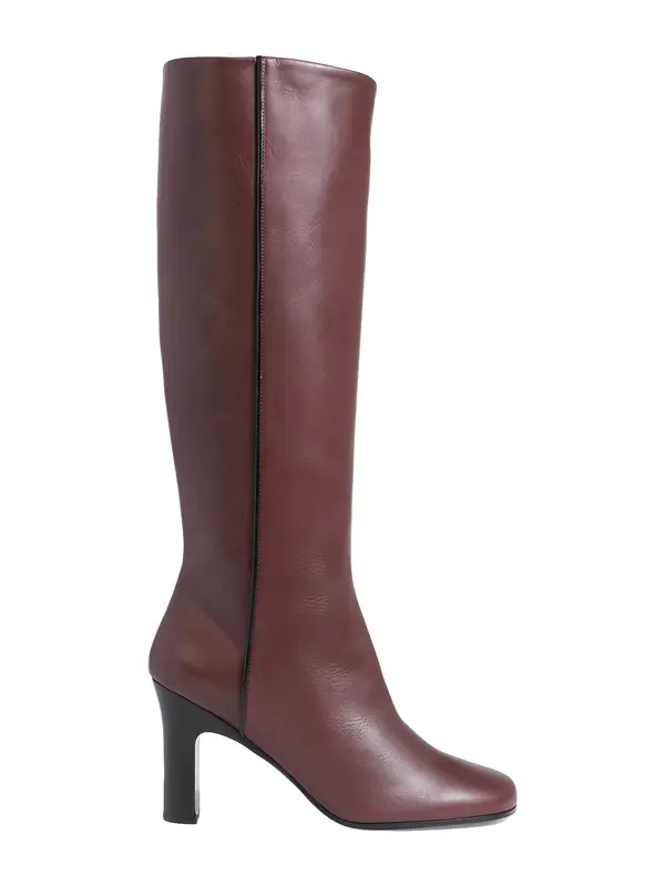 Co Name Knee High Leather Boots - Grape