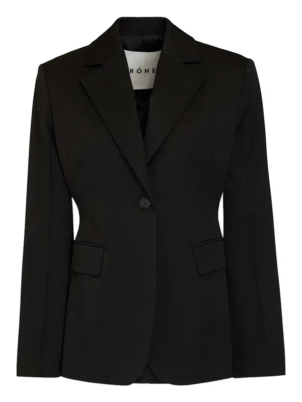 RÓHE Crepe Blazer - Black
