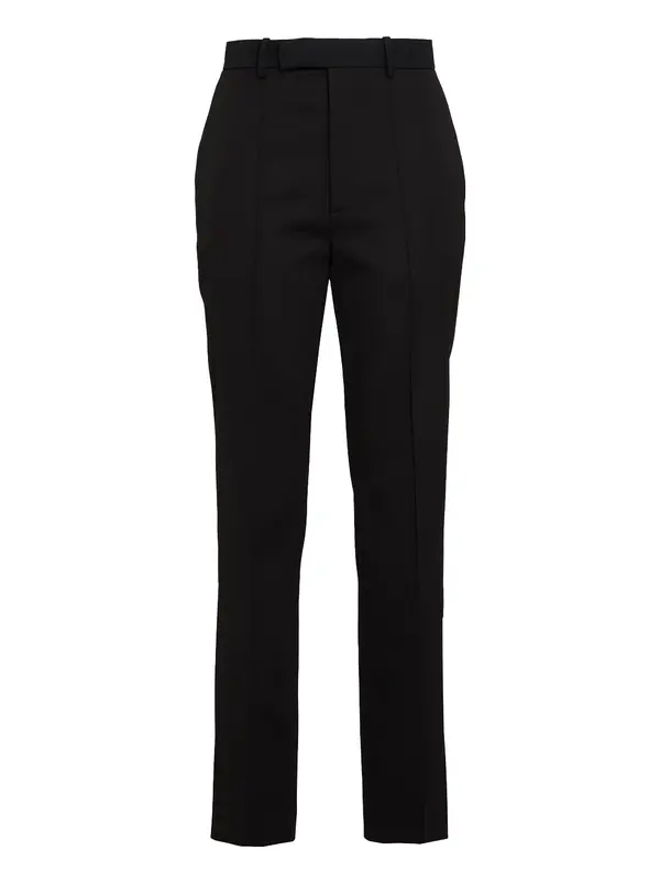 RÓHE Grain De Poudre Straight-leg Pants - Black