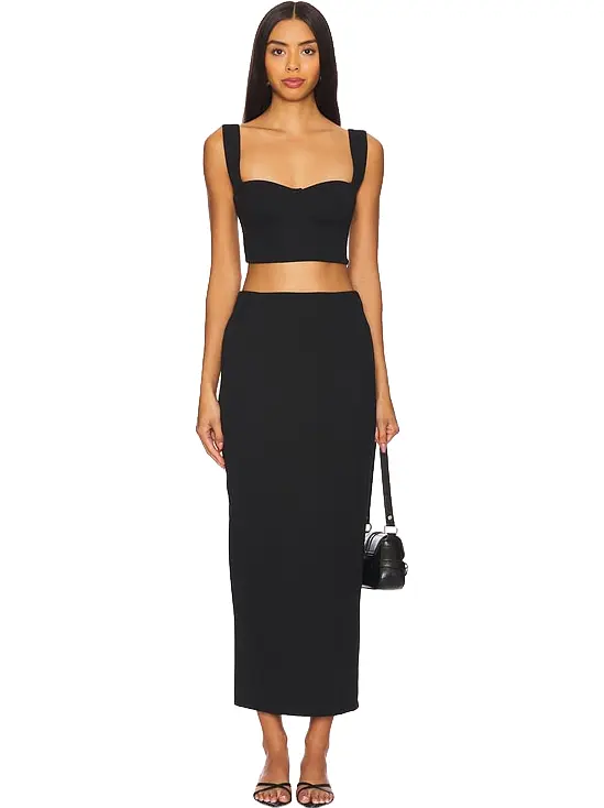 Superdown Veneda Skirt Set - Black