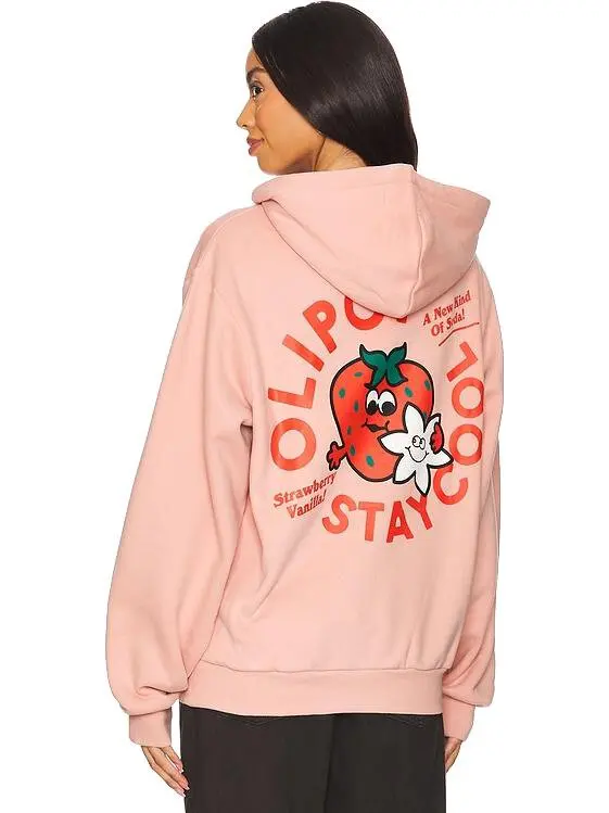 STAY COOL X Olipop Strawberry Vanilla Hoodie - Peach