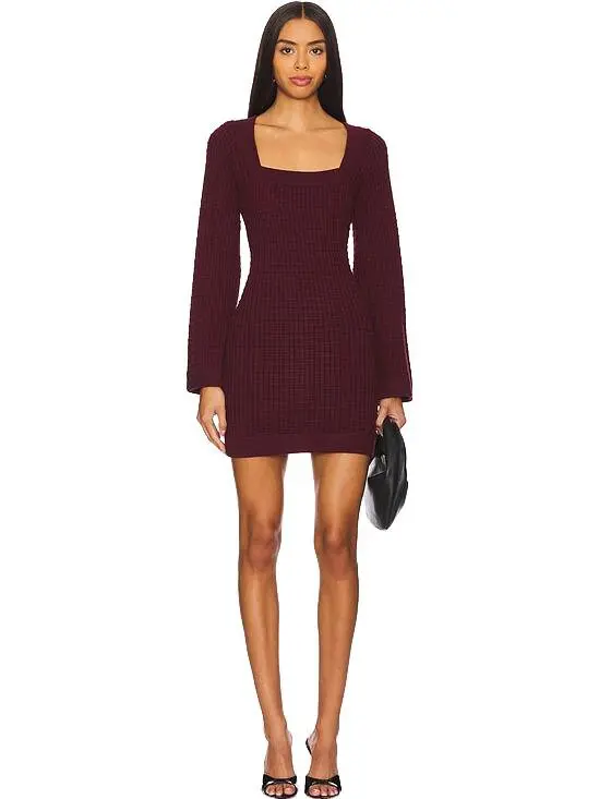 SANCIA The Carmen Knit Dress - Black Forest