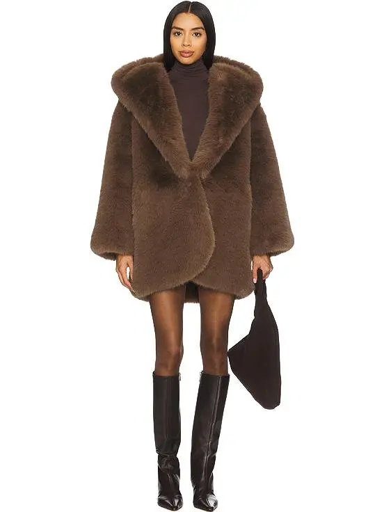 Giuseppe Di Morabito Faux Fur Coat - Camel