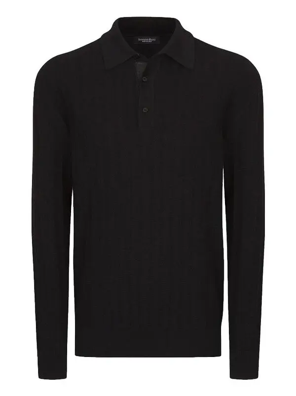 Stefano Ricci Three-button Polo Shirt - Black