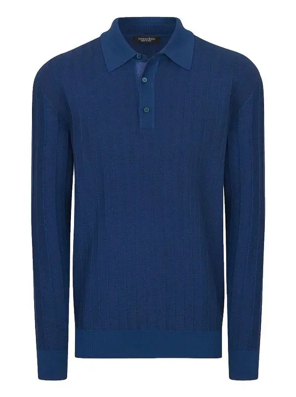 Stefano Ricci Three-button Polo Shirt - Navy
