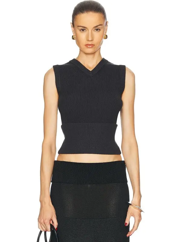 Proenza Schouler Cruz Convertible Vest - Charcoal