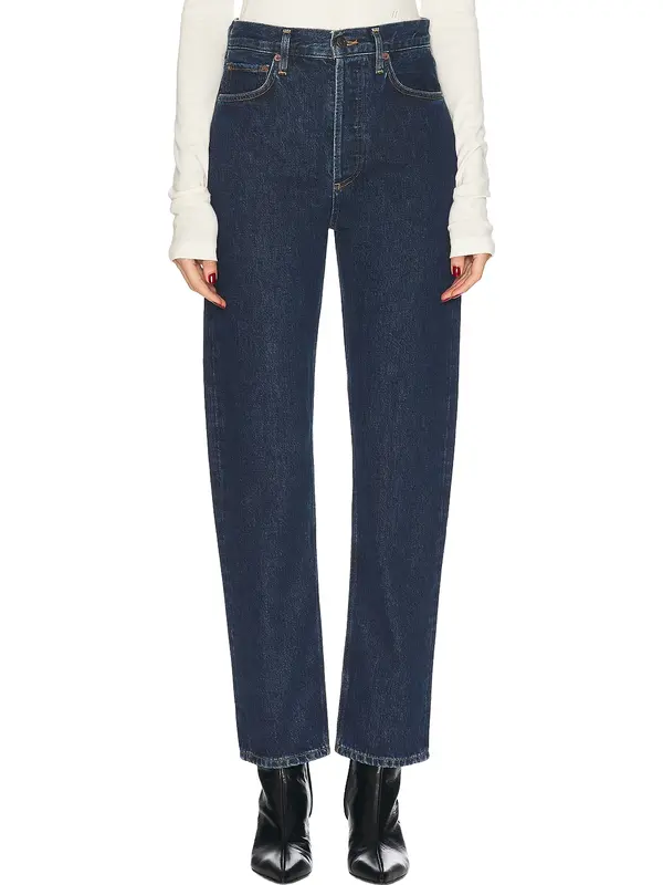 AGOLDE 90's Pinch Waist High Rise Straight Jeans - Pendulum
