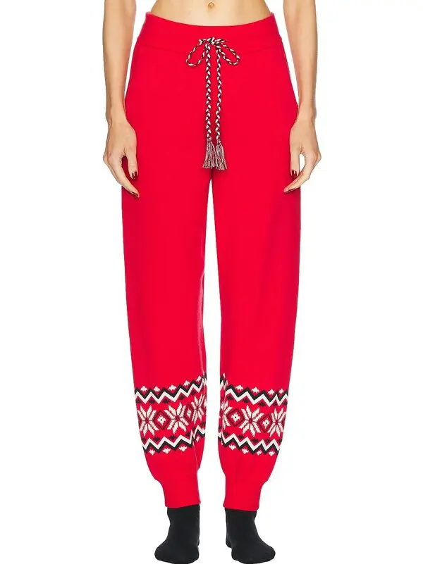 The Upside Après Ski Keystone Jojo Knit Jogger - Chilli