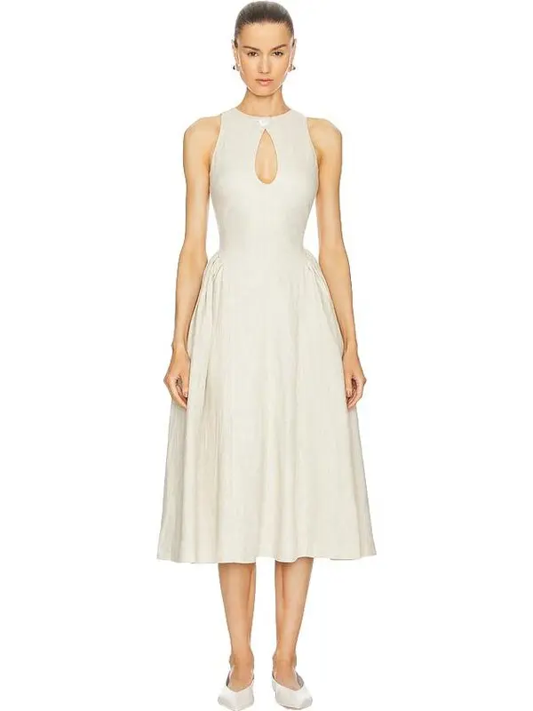 Lpa Seina Midi Dress - Neutral