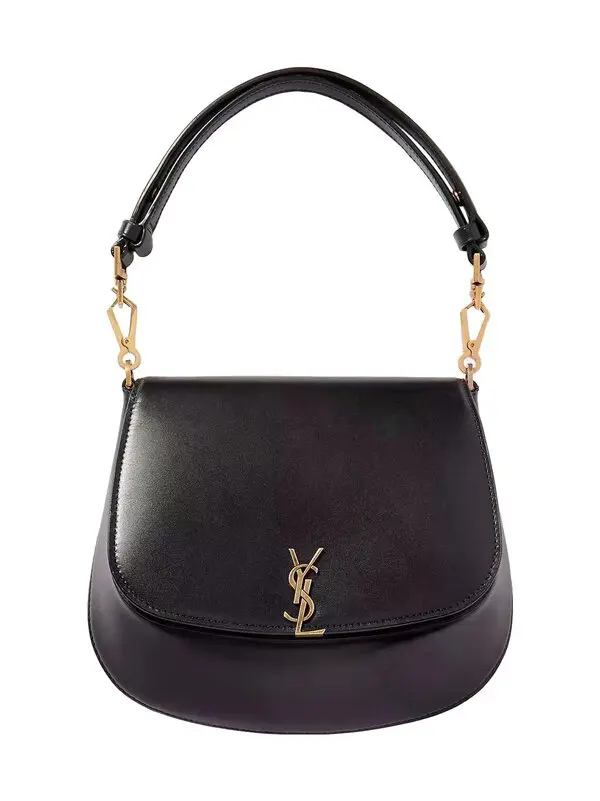 Saint Laurent Voltaire Top Handle Mini Leather Shoulder Bag - Black