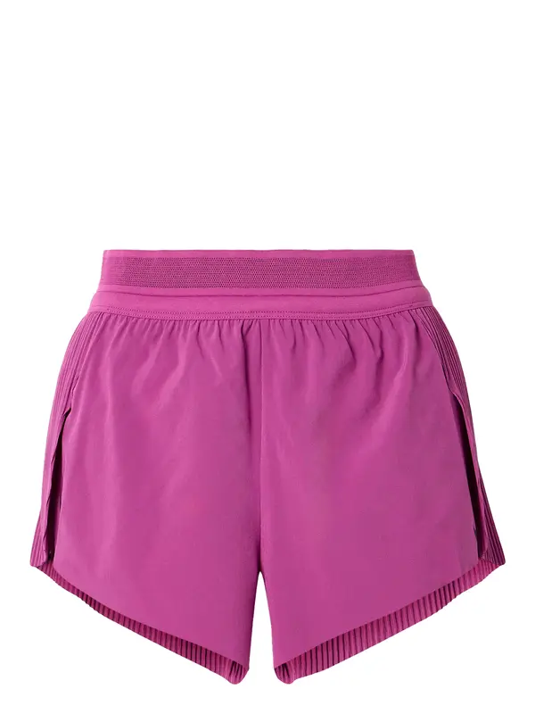Nike Aeroswift Printed Plissé Dri-fit Adv Shorts - Purple