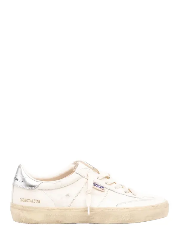 GOLDEN GOOSE Soul Star Distressed Sneakers - Neutrals