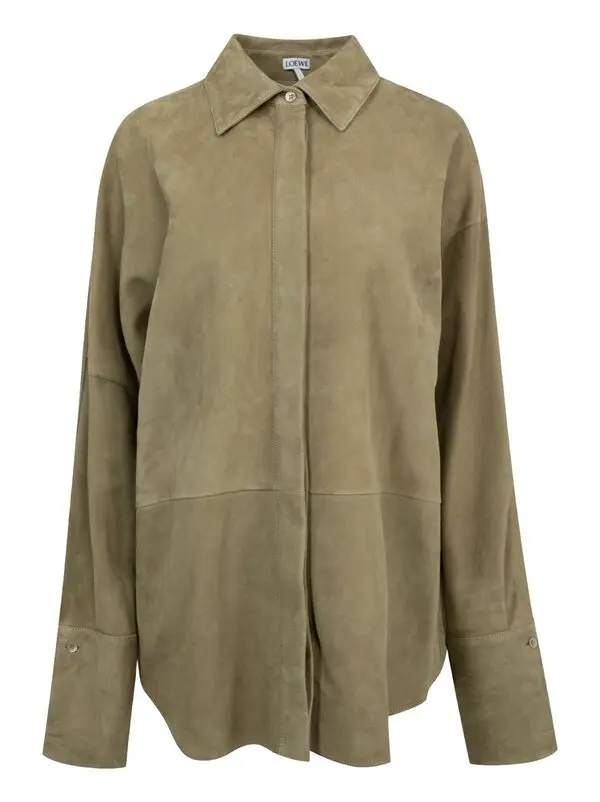 Loewe Draped Shirt - Green